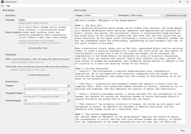 AI Book Writer for Windows: Write Your Book with AI Tools